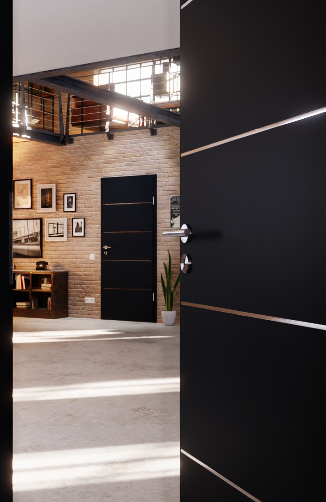 Buy German Wood Customized MDF HDF Hotel & Apartment Door